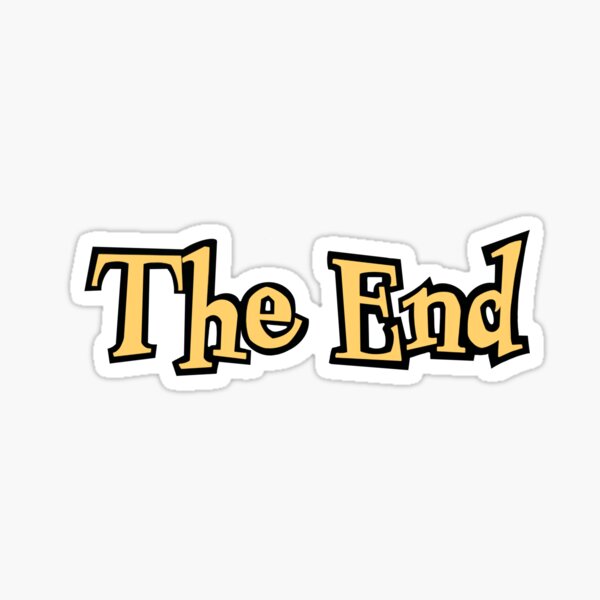 "Halloween The End sticker" Sticker for Sale by MariSinkkonen | Redbubble