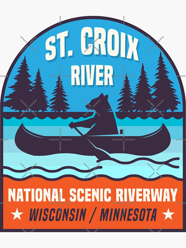 "St. Croix River " Sticker for Sale by studio838 | Redbubble