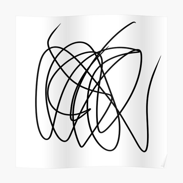 "scribble" Poster for Sale by Crownshpo | Redbubble
