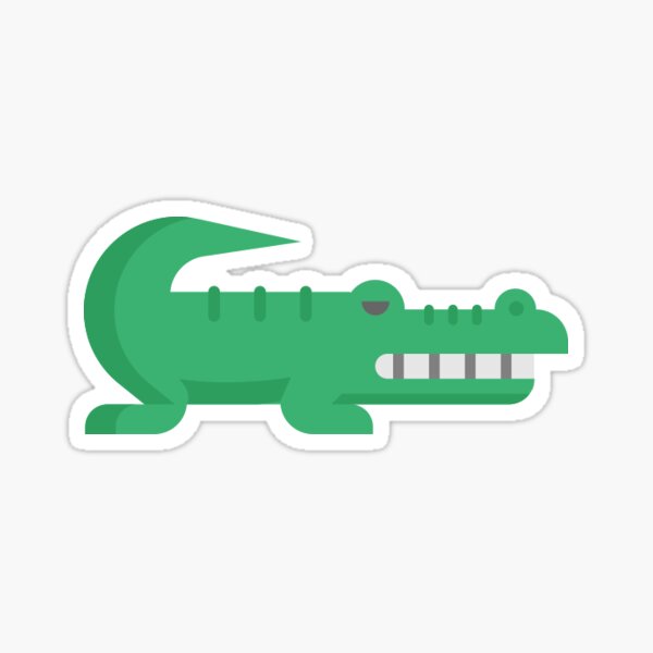 "Alligator Icon" Sticker for Sale by hayden-mccain | Redbubble