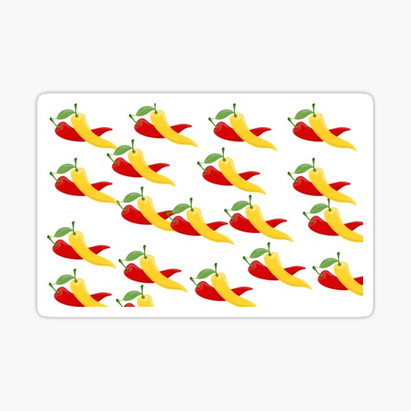 "Pepper designs / Hot pepper sticker" Sticker for Sale by ...