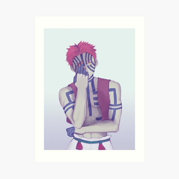 "Akaza demon slayer anime fanart" Art Print for Sale by NakuriNiwa ...