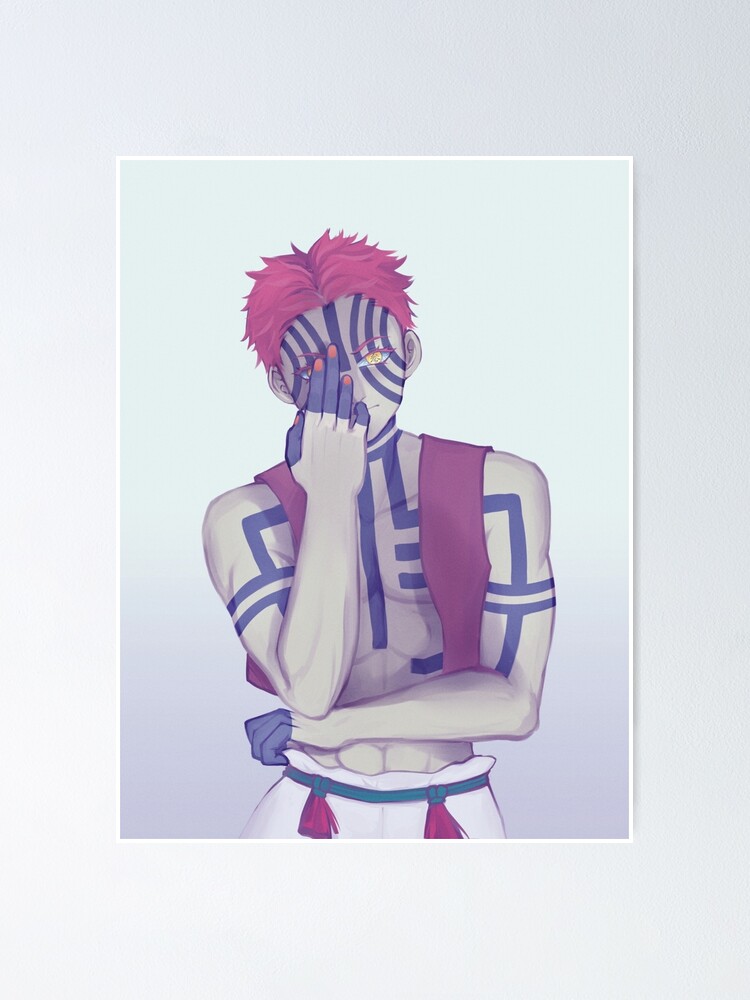 "Akaza demon slayer anime fanart" Poster for Sale by NakuriNiwa | Redbubble