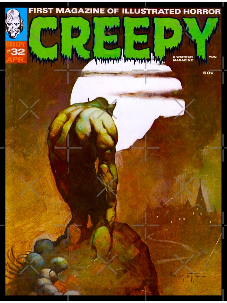 "OH MY! ANOTHER GREAT VINTAGE CREEPY #32 MAGAZINE COVER!" Sticker for ...