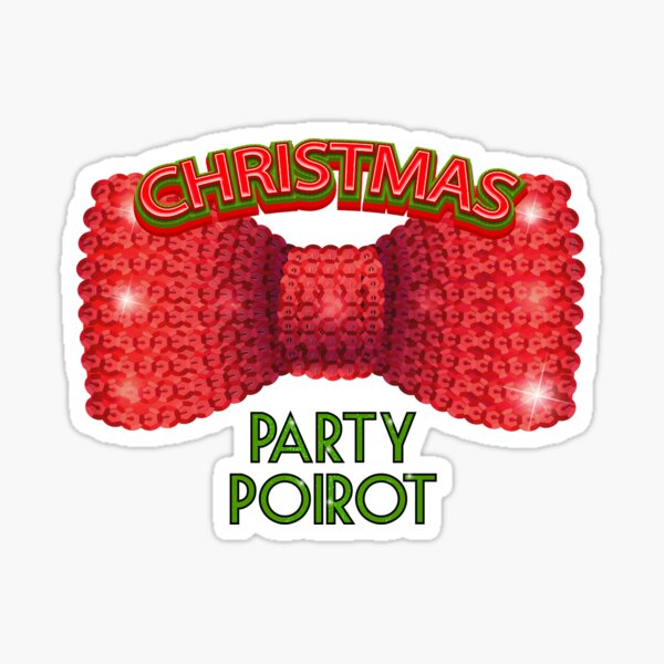"Christmas PARTY Detective - Red/Green" Sticker for Sale by ...