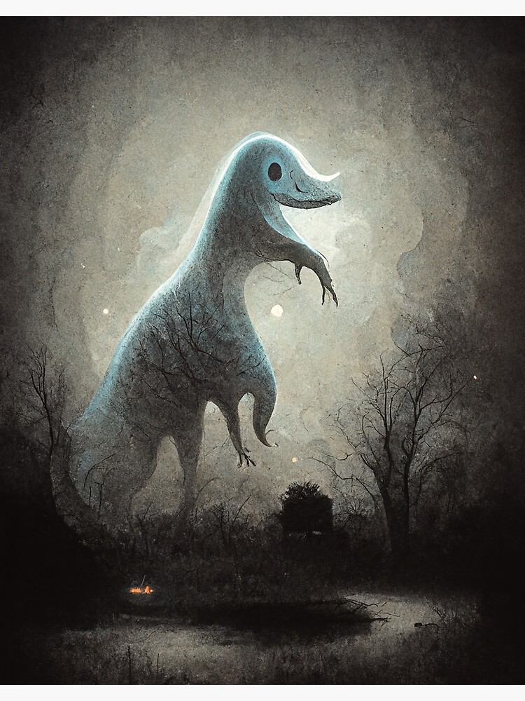 "ghost dinosaurs" Poster for Sale by monsieurfux | Redbubble