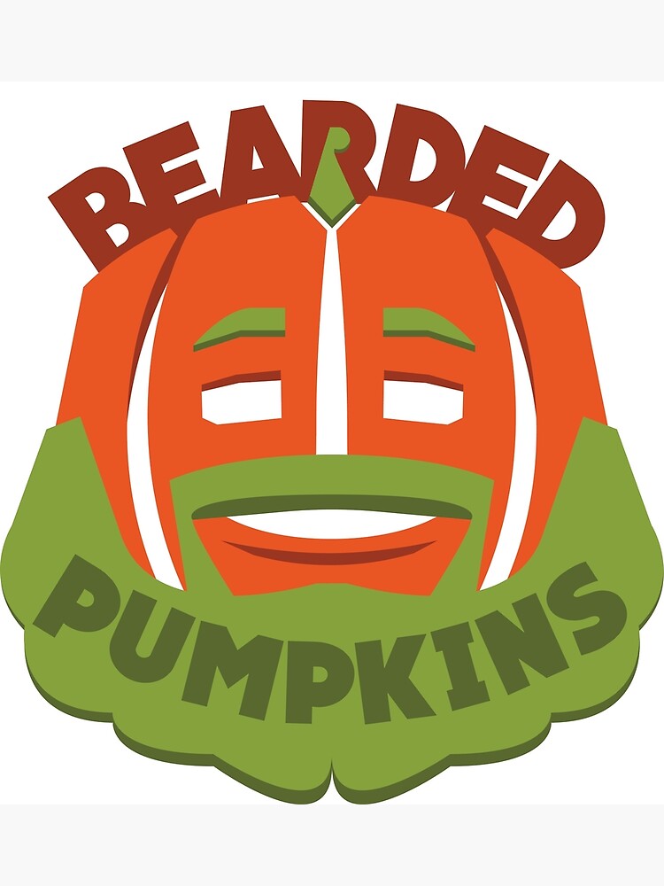 "Bearded Pumpkin Logo" Poster by BeckJameson | Redbubble