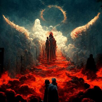 "Heaven and Hell - AI Generated Art" Art Board Print for Sale by ...