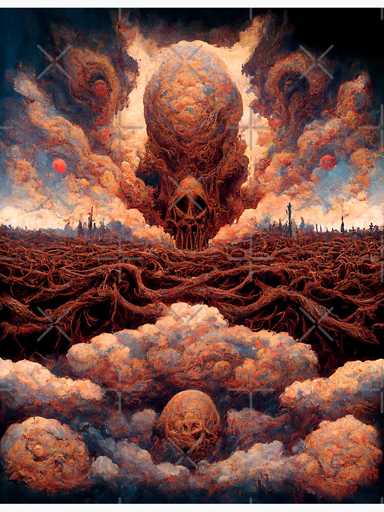 "Doom Epic Sky" Sticker for Sale by TheHouseMaster | Redbubble