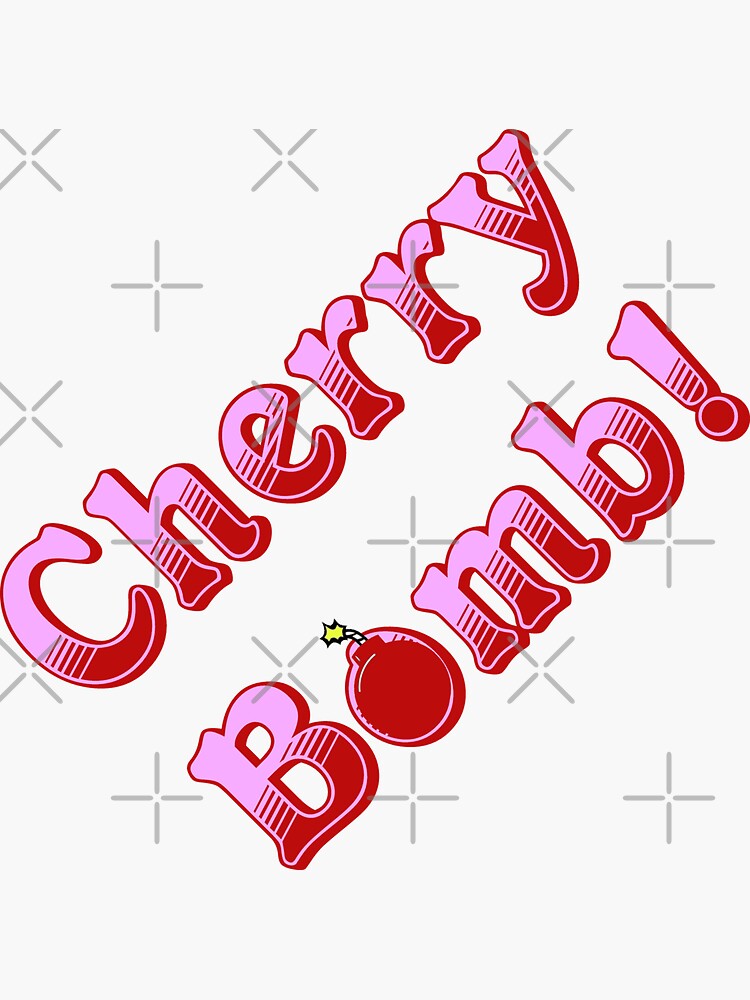 "Cherry Bomb *" Sticker for Sale by Corpsecutter | Redbubble