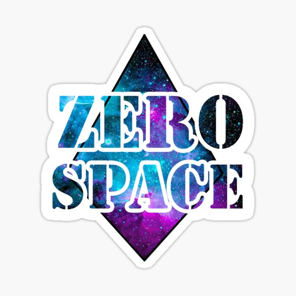 "Zero Space Diamond Space" Sticker by YOUNGTHUNDA | Redbubble