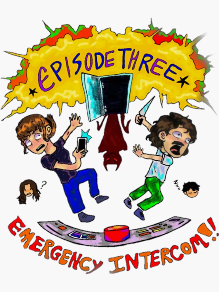 "Emergency Intercom " Sticker for Sale by happilidesigned | Redbubble