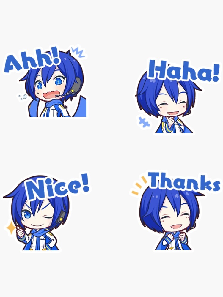 "KAITO Set 2" Sticker for Sale by oyasuminana | Redbubble