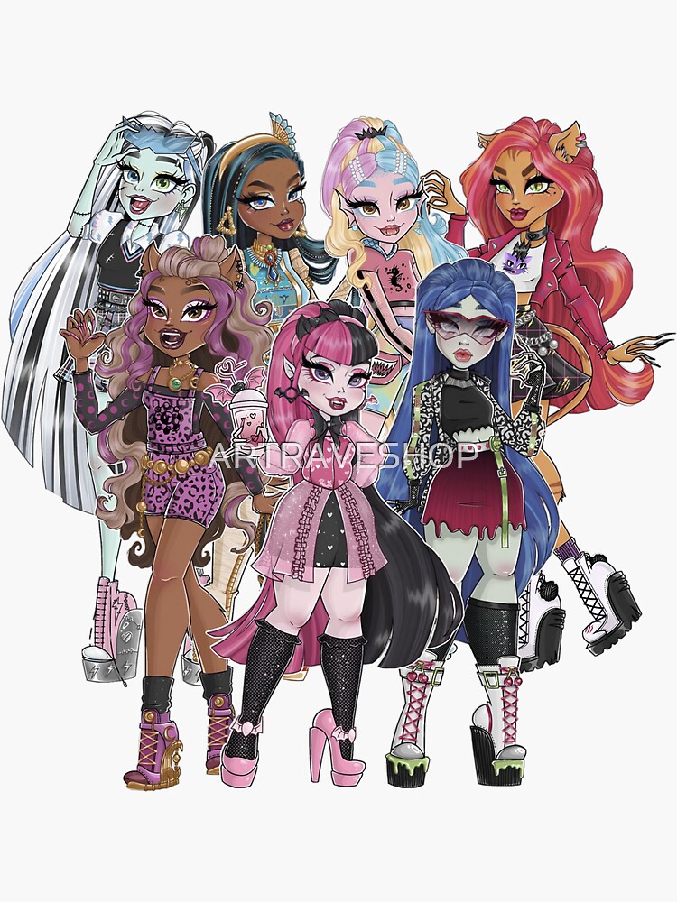 "MH G3 GIRLS" Sticker for Sale by ARTRAVESHOP | Redbubble