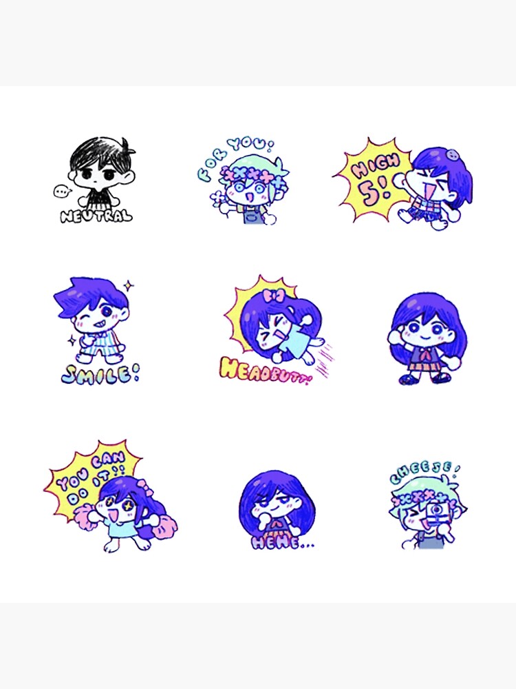 "Omori characters doing stuff Pack" Art Print for Sale by Imydos ...