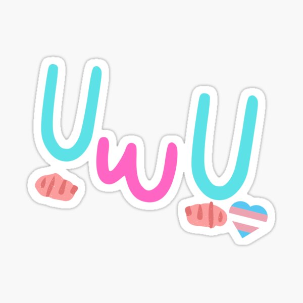 "Cute Trans UwU" Sticker for Sale by CorneliusTul | Redbubble