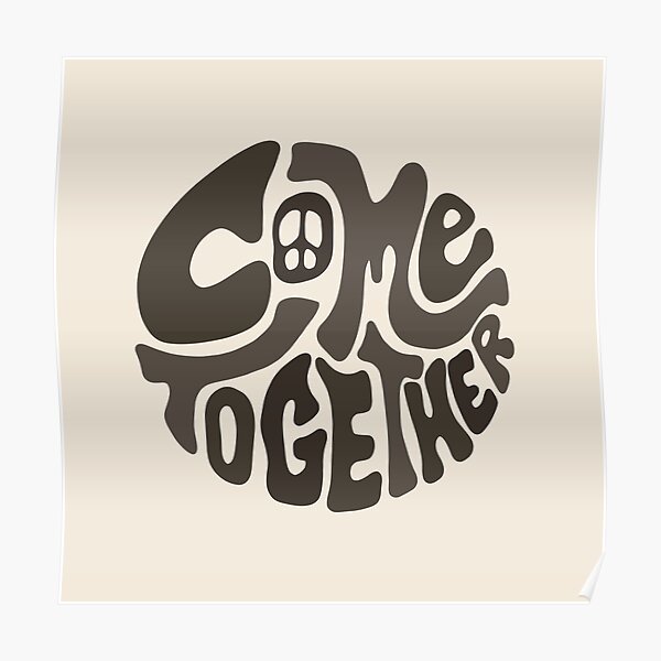 Póster «Signo de la paz Groovy Come Together de los años 60/70» de ktr39 | Redbubble