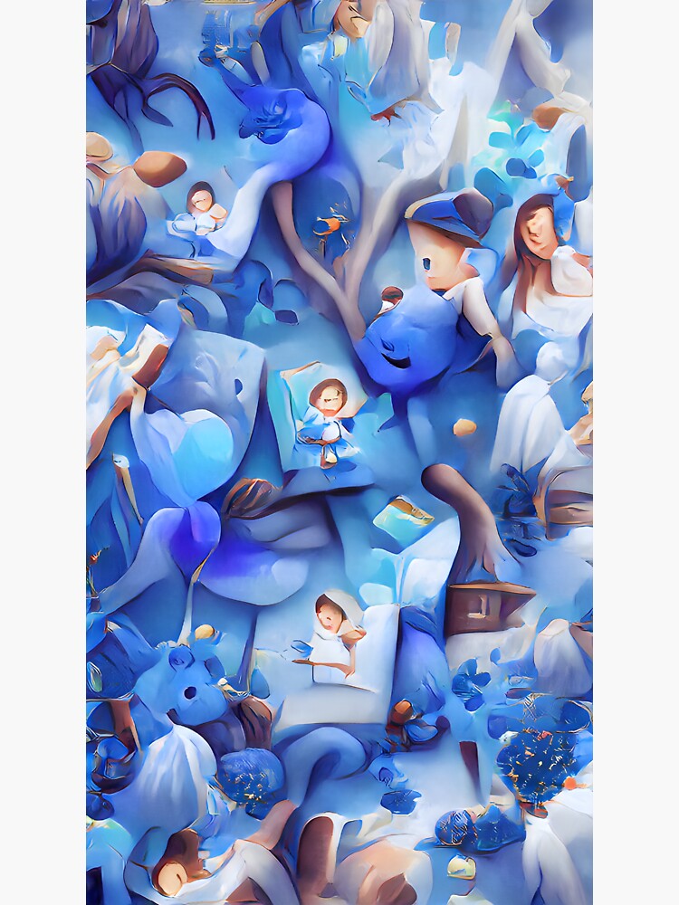 "Blue Dream" Sticker for Sale by GinkoMestreZen | Redbubble