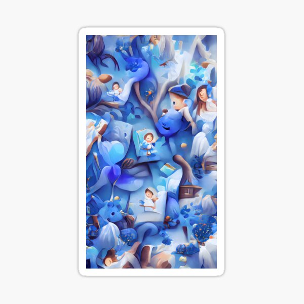 "Blue Dream" Sticker for Sale by GinkoMestreZen | Redbubble