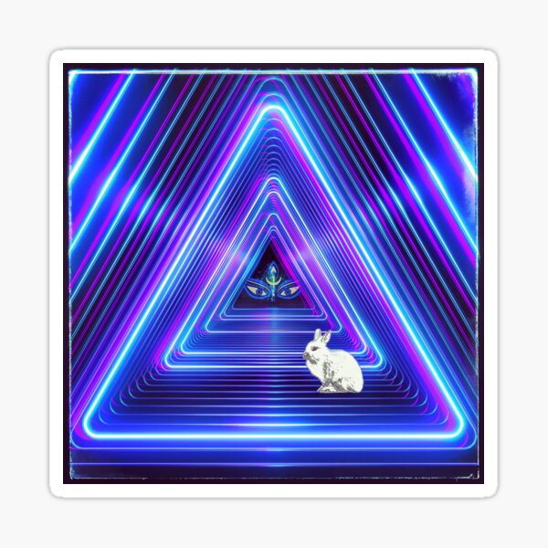 "The Rabbit Hole" Sticker for Sale by UltraArchetype | Redbubble
