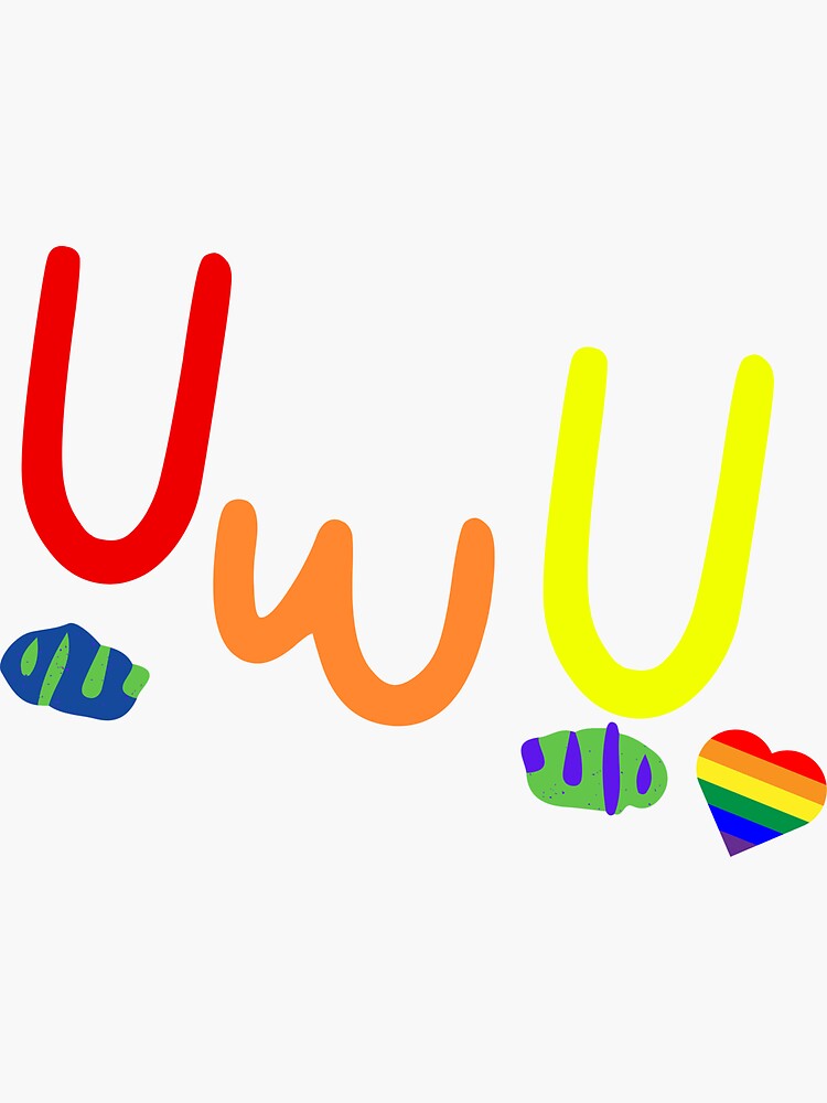 "Cute Pride UwU" Sticker for Sale by CorneliusTul | Redbubble