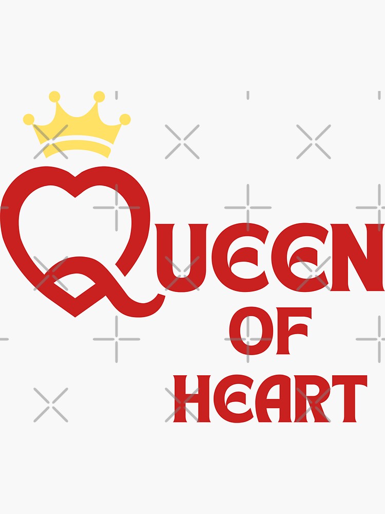 "Qoh Queen Of Heart " Sticker for Sale by falak543 | Redbubble