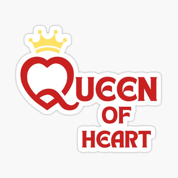 "Qoh Queen Of Heart " Sticker for Sale by falak543 | Redbubble