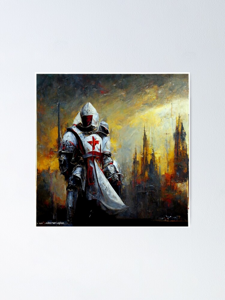 "Fantasy Crusader Knight" Poster for Sale by Shadic15 | Redbubble
