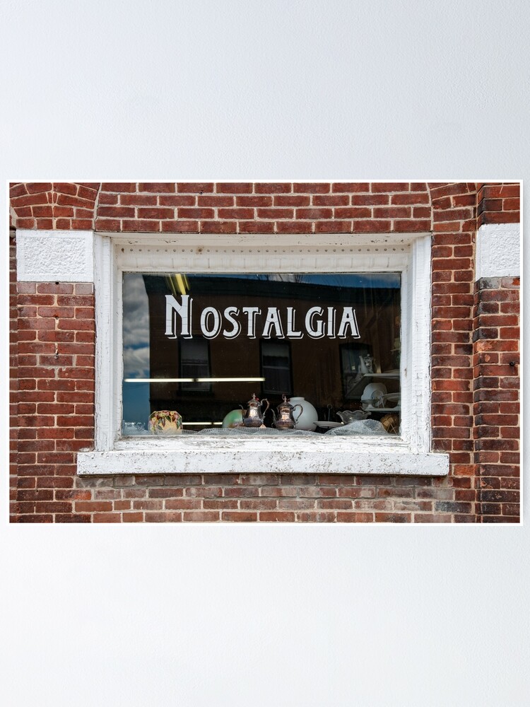 "Nostalgia Window Dressing" Poster for Sale by roxanebay | Redbubble
