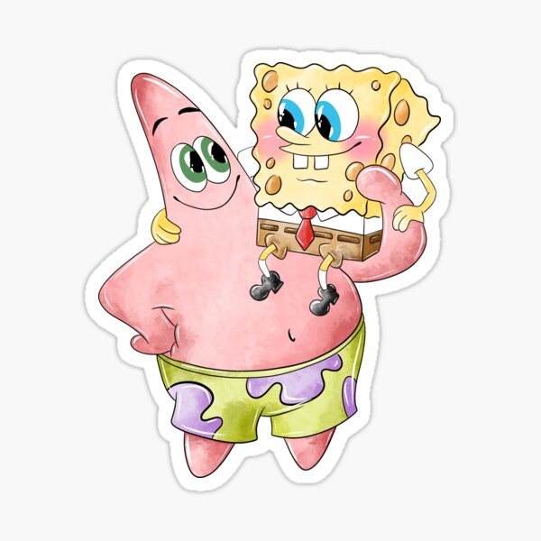"Spongebob Patrick" Sticker for Sale by RCARTES | Redbubble