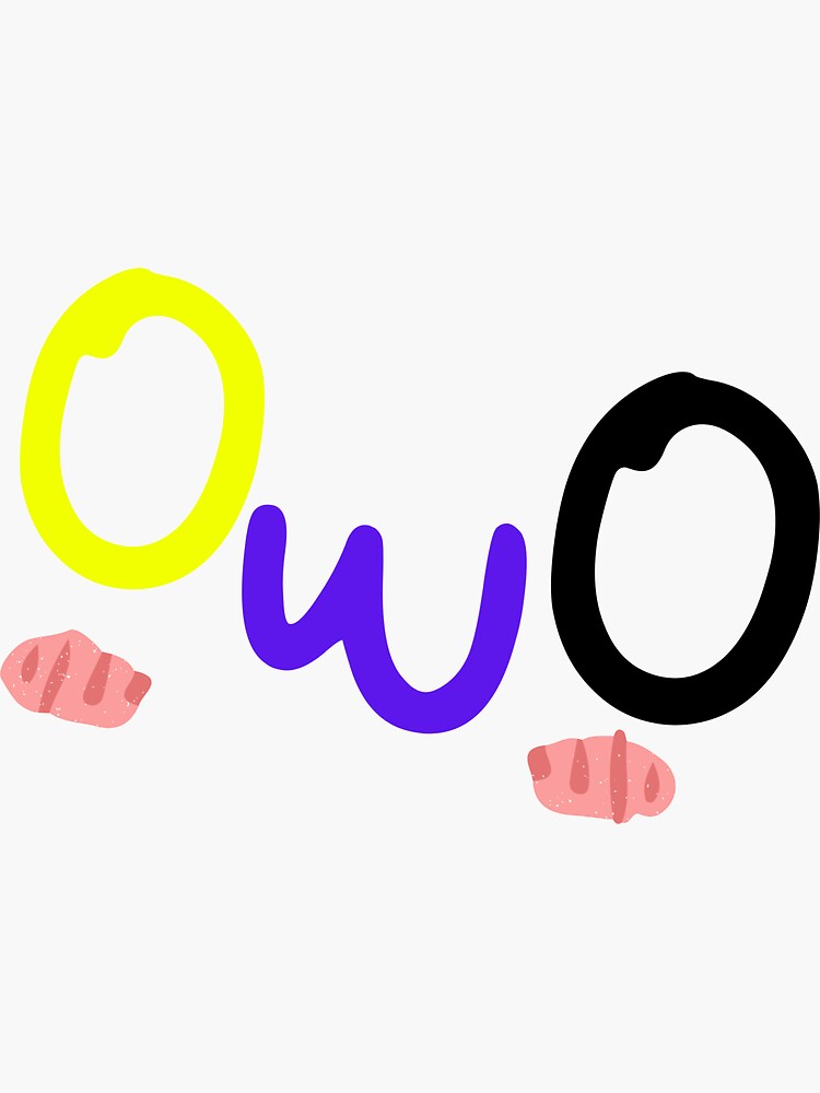 "Cute Enby OwO" Sticker for Sale by CorneliusTul | Redbubble
