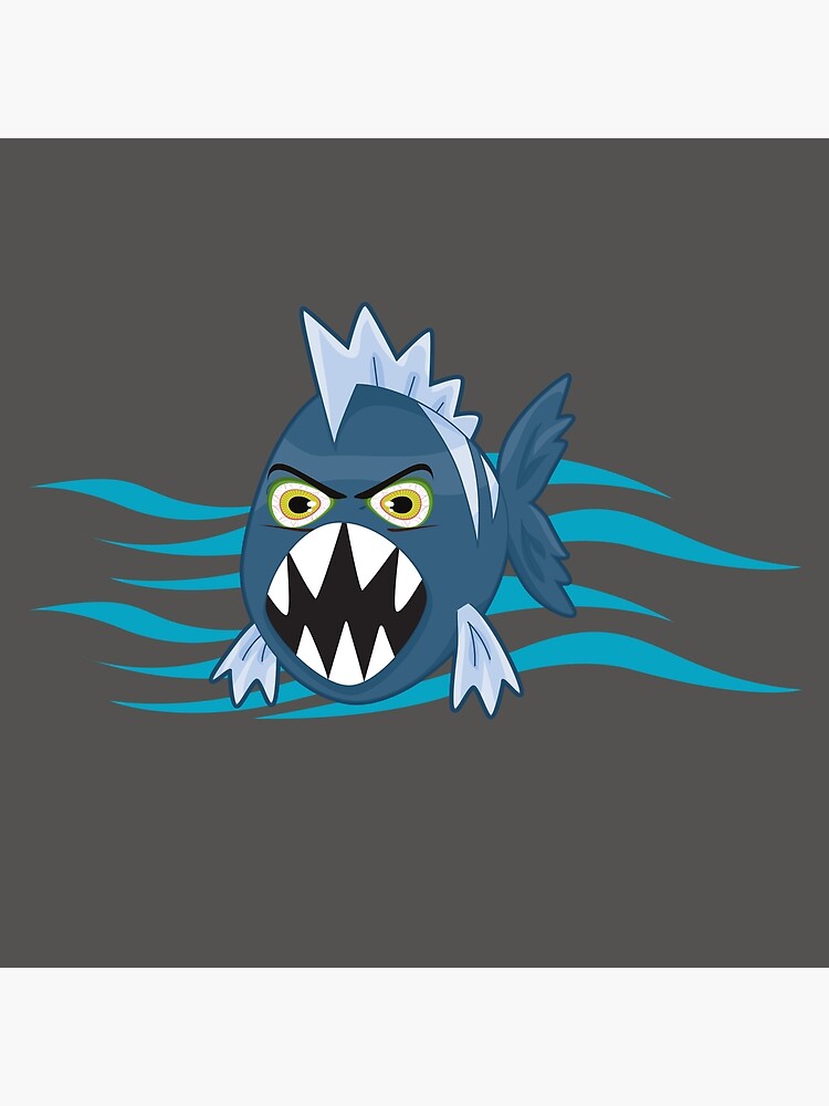 "Scary Fish" Poster for Sale by seacreaturesDes | Redbubble