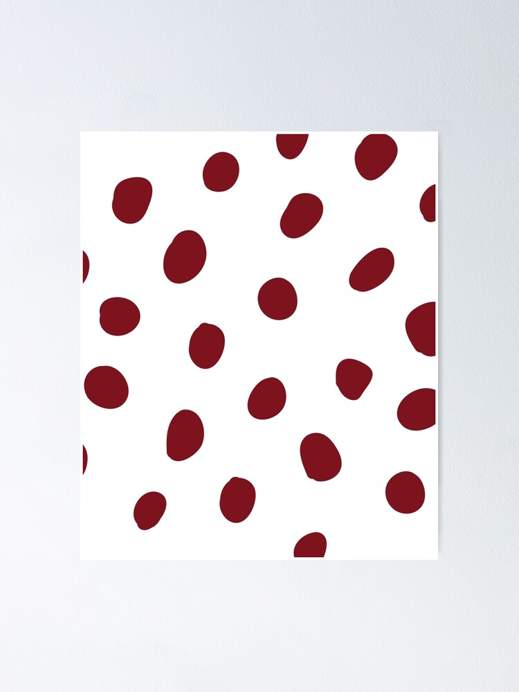 ""Red Spots" pattern - Pattern Design" Poster for Sale by Prime-Fashion ...