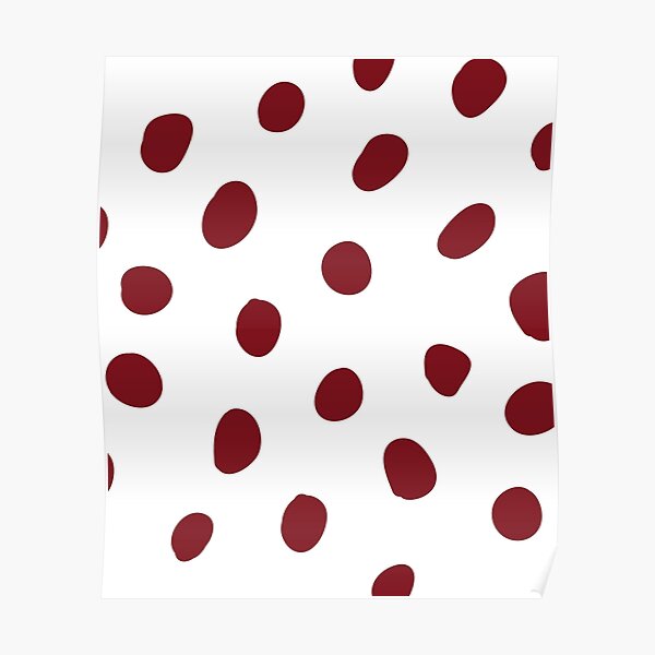 ""Red Spots" pattern - Pattern Design" Poster for Sale by Prime-Fashion ...