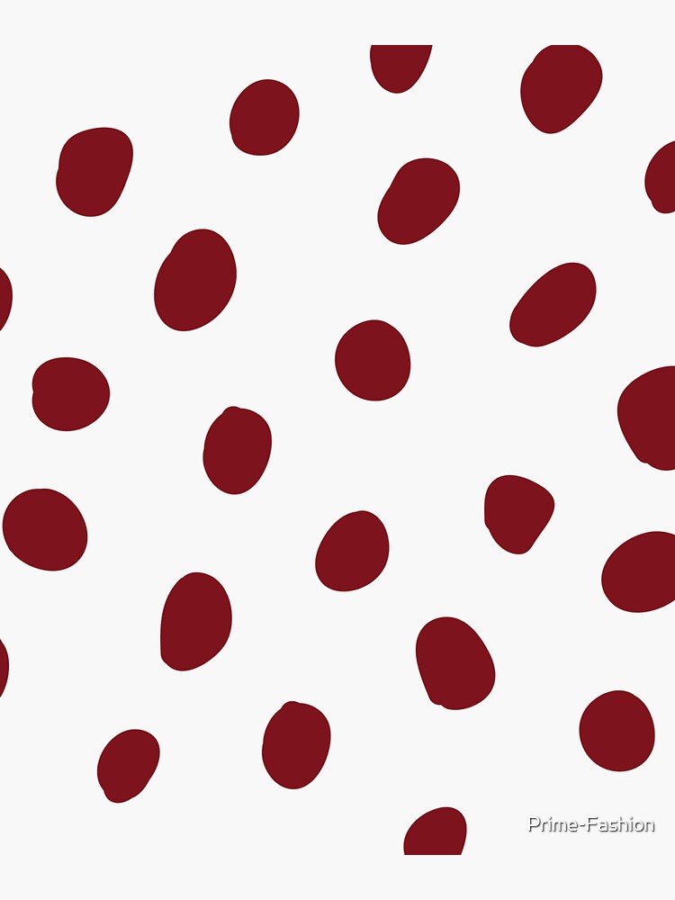""Red Spots" pattern - Pattern Design" Sticker for Sale by Prime ...