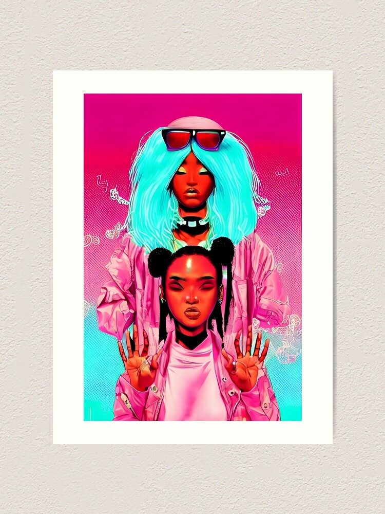 "Black girl magic vaporwave aesthetic" Art Print for Sale by Scoopivich ...