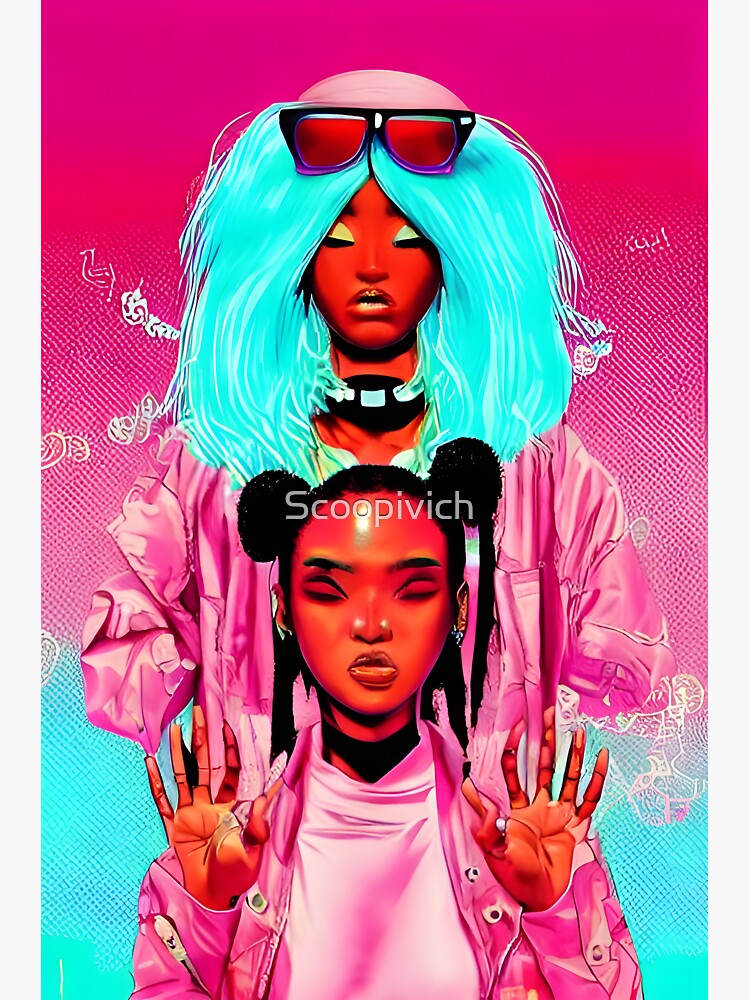 "Black girl magic vaporwave aesthetic" Sticker for Sale by Scoopivich ...