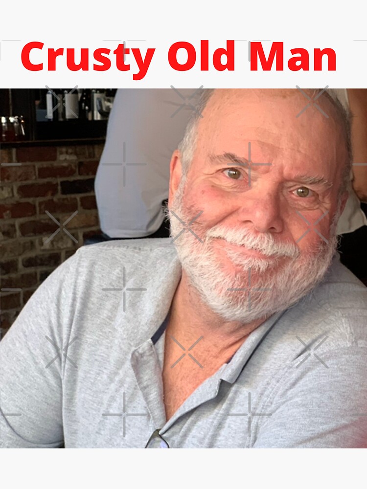 "Crusty Old Man" Sticker for Sale by blantz2 | Redbubble