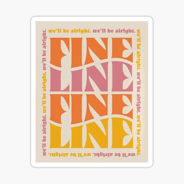"Vintage Styles Fine Line " Sticker for Sale by skyepittmann | Redbubble