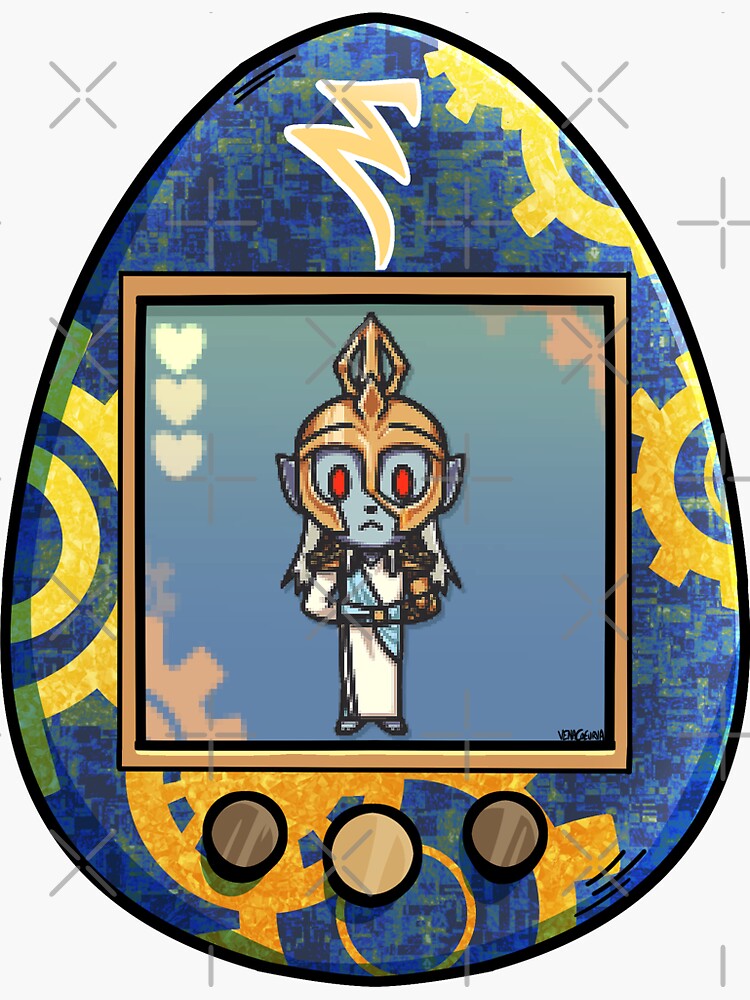 "Digital Friend Sotha Sil" Sticker for Sale by MintySkulls | Redbubble