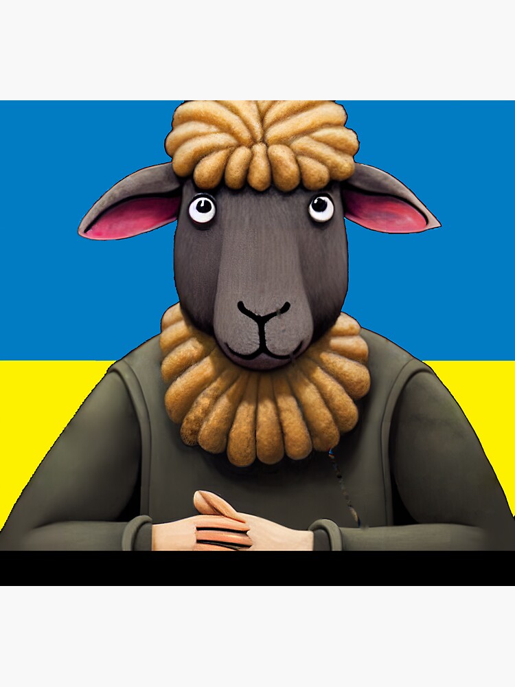 "Shaggy Sheep: Vlod" Sticker for Sale by clearforest | Redbubble