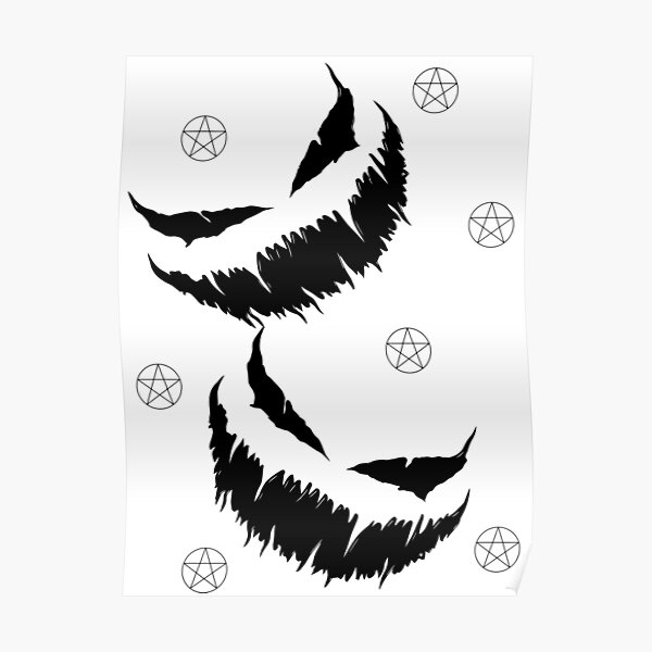 "Scary Grin Patterns" Poster for Sale by DSGN- | Redbubble