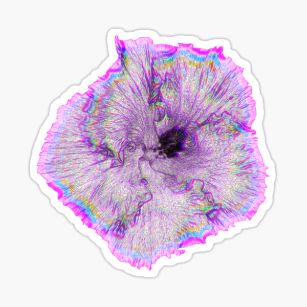 "Glitch Flower" Sticker for Sale by SurrealScribble | Redbubble