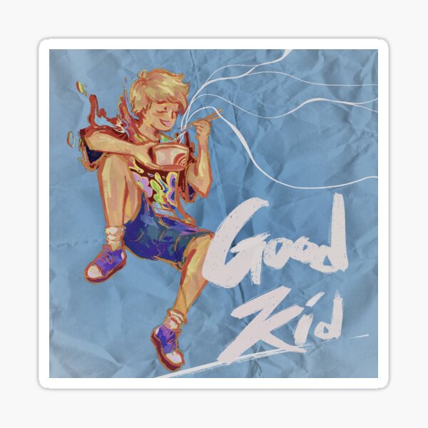 "good kid" Sticker for Sale by laziyu | Redbubble