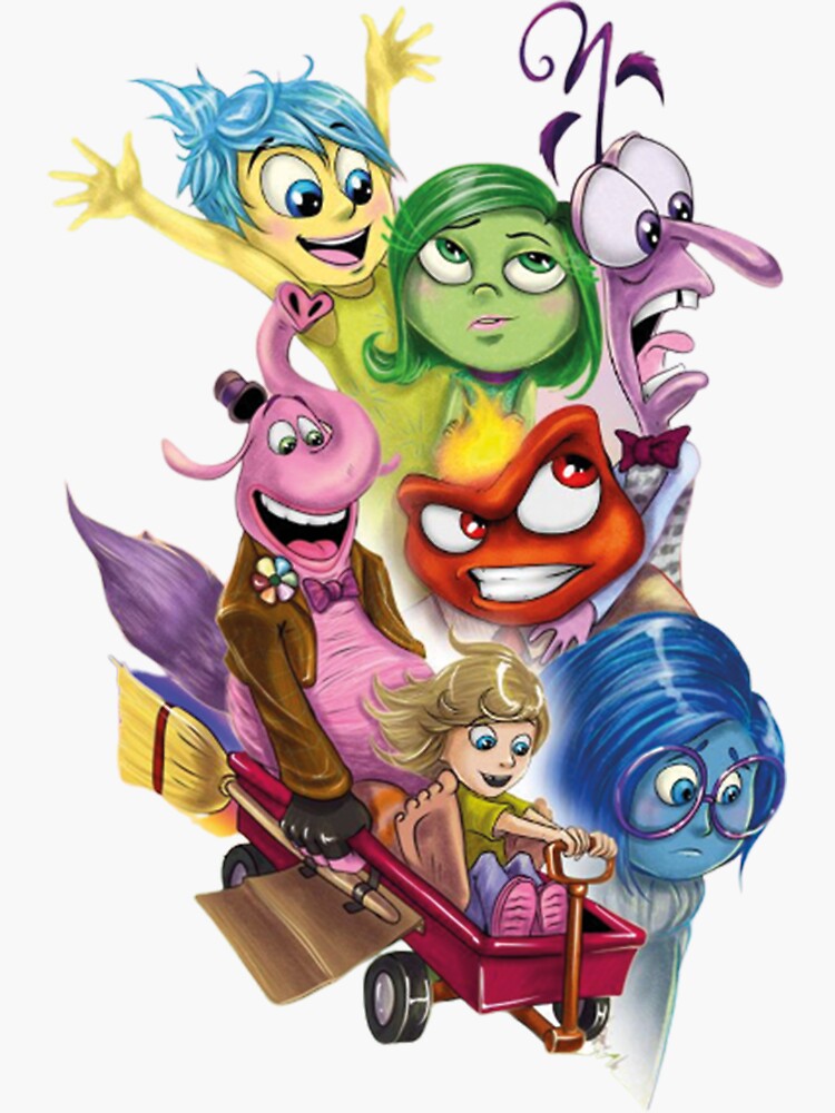 "Inside Out 2" Sticker for Sale by JustArtForFans | Redbubble