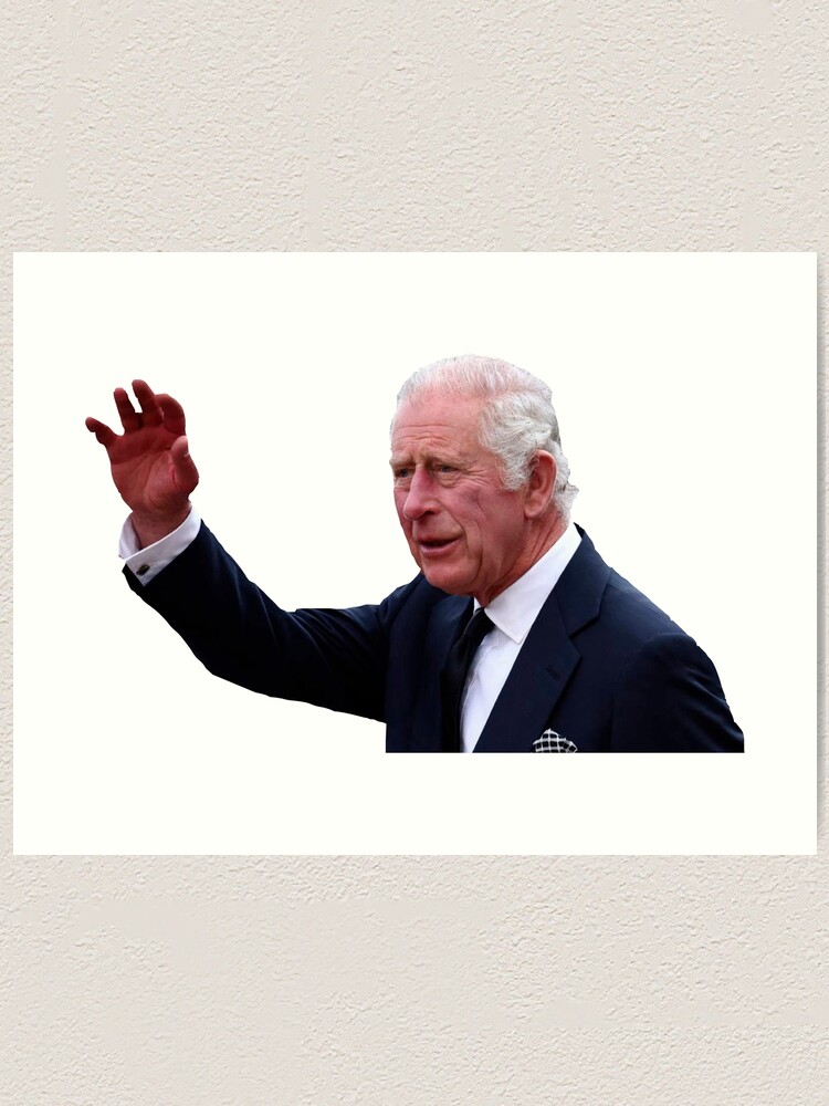 "King Charles III - window decal, sticker" Art Print for Sale by ...