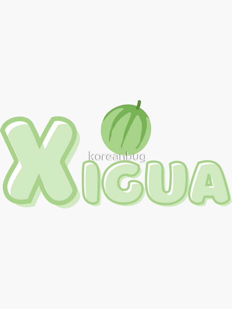 "Xigua" Sticker for Sale by koreanbug | Redbubble