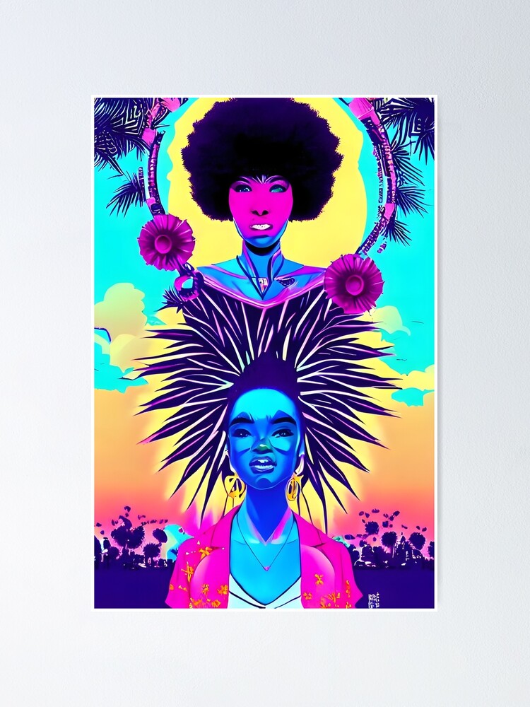"black girl magic vaporwave aesthetic" Poster for Sale by Scoopivich ...