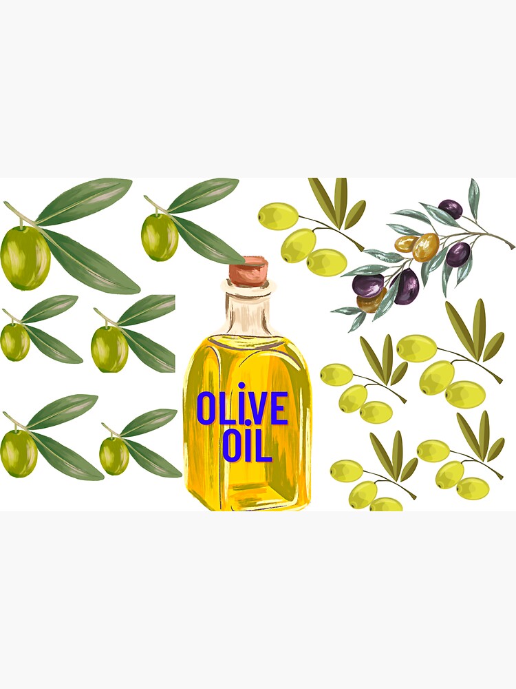 "Olive oil / olives" Sticker for Sale by Constructive27 | Redbubble