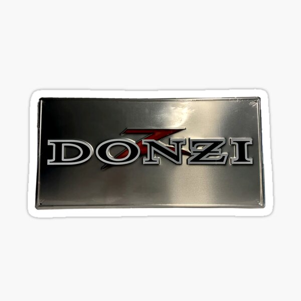 "Donzi Boats Metal Plate " Sticker for Sale by ChristinasMess | Redbubble